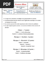 Correction Examen National de Physique Chimie SM 2025 SN-1 | PDF