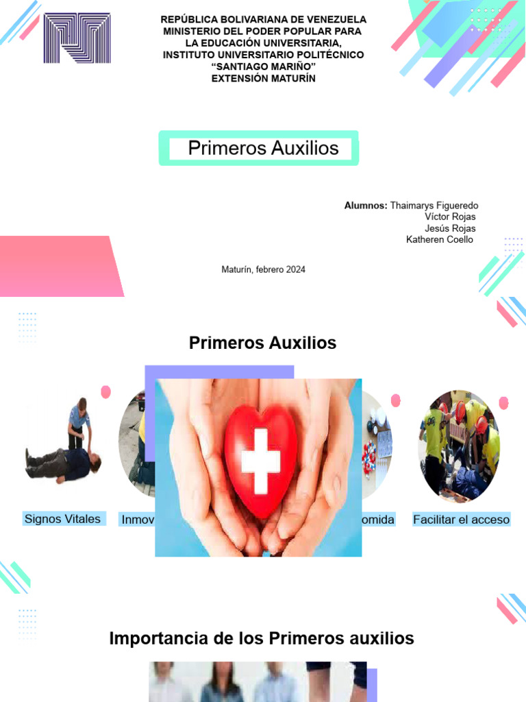 Primeros Auxilios | PDF | Reanimación cardiopulmonar | Primeros auxilios