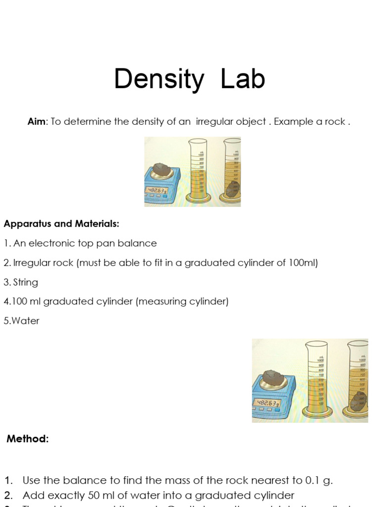 Week 8-Session 2-Lab Density | PDF