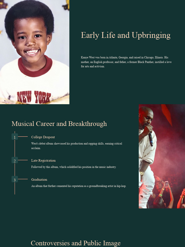Kanye West: Life, Music, and Impact | PDF | Kanye West