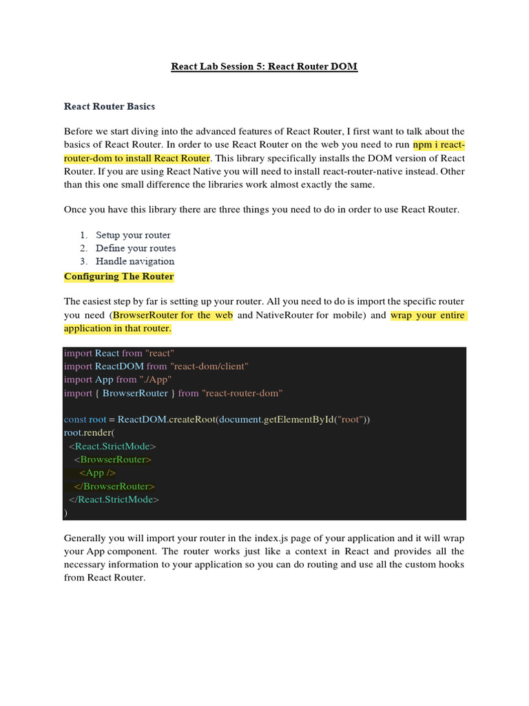 React5routerdom Download Free Pdf Parameter Computer Programming Computer Programming