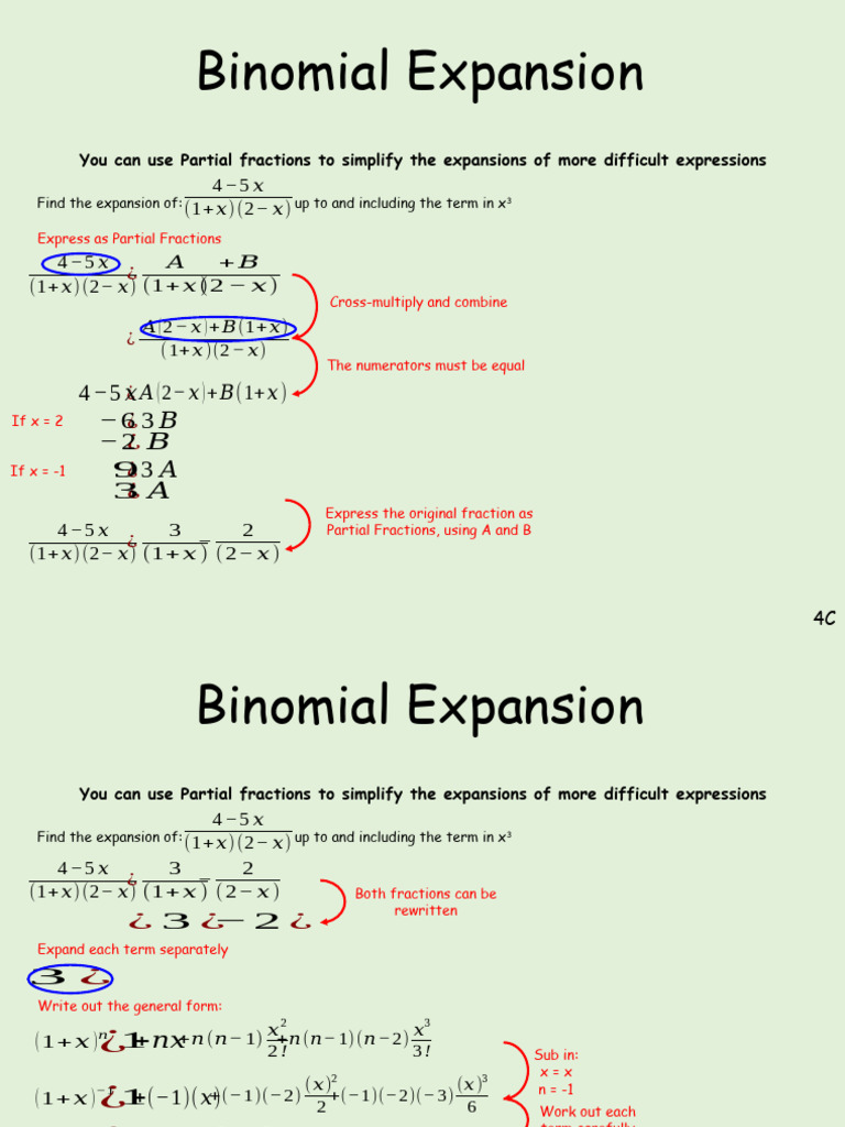 Binomial-Expansion PPR 181223 | PDF | Mathematical Objects | Mathematical Notation