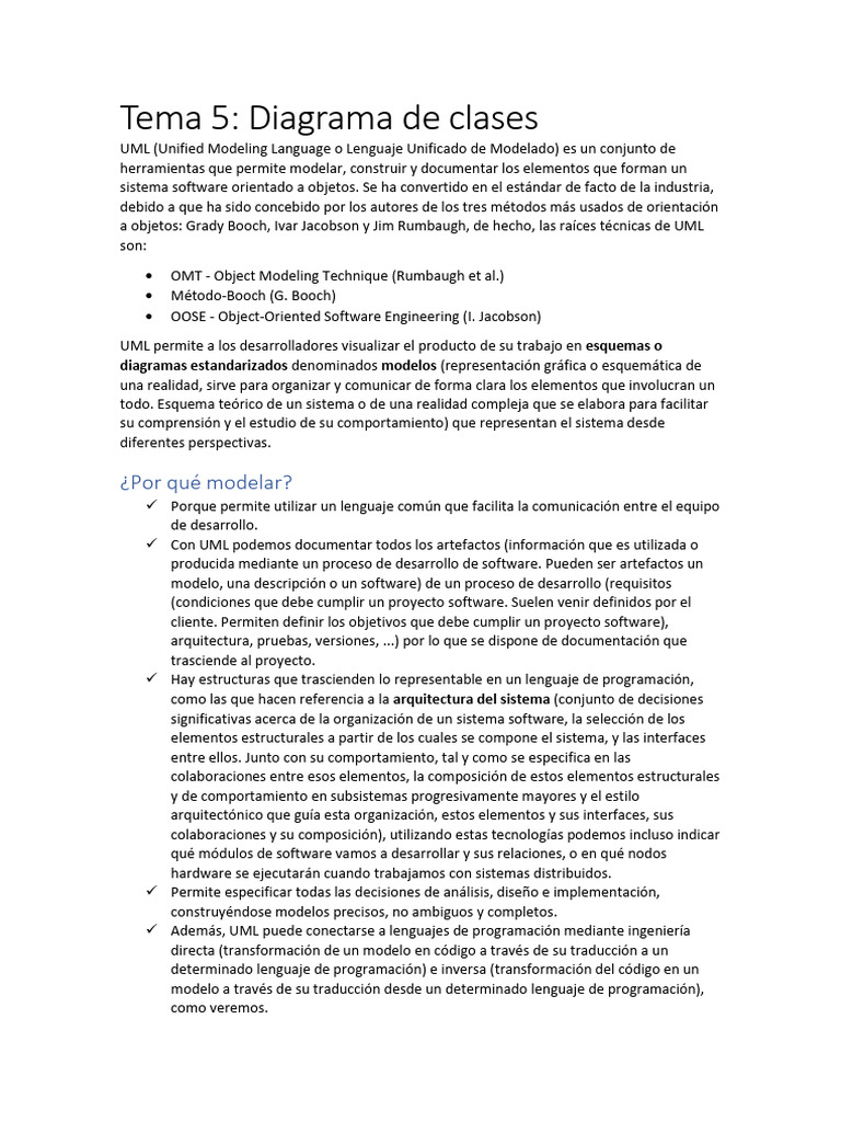 Tema 5 | PDF | Caso de uso | Lenguaje de modelado unificado