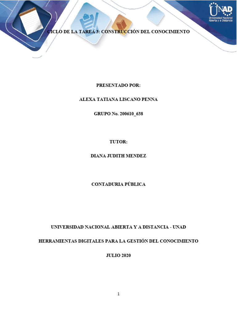 Ciclo de Tarea 3 - ALEXA LISCANO | PDF | Internet | Tecnología de información y comunicaciones