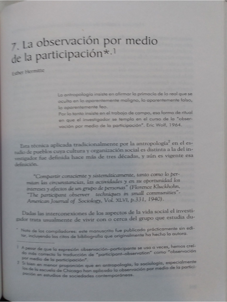 Hermitte - La Observación | PDF