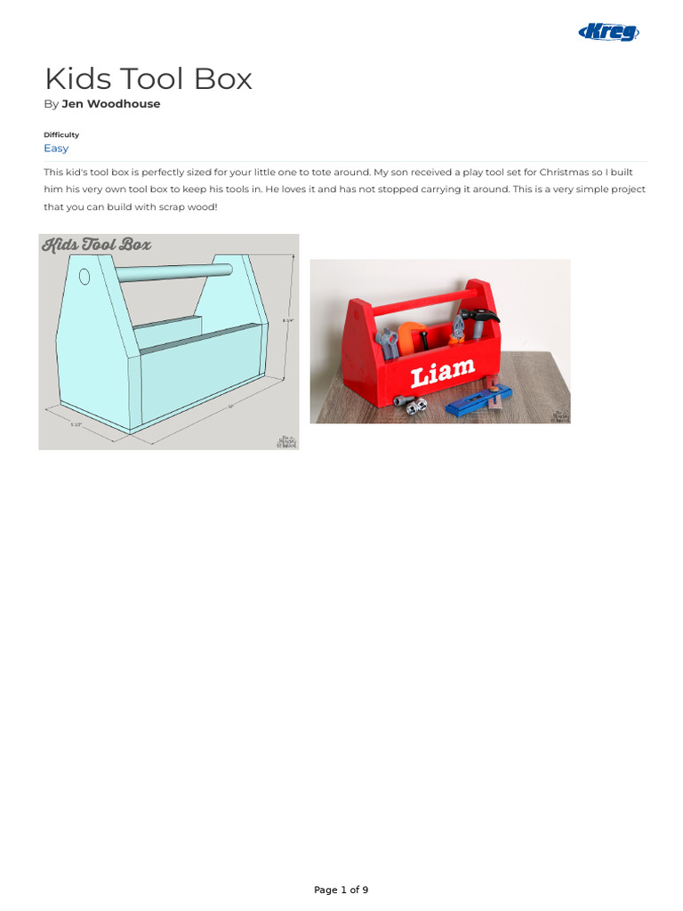 kids-tool-box | Download Free PDF | Metalworking | Cutting Tools
