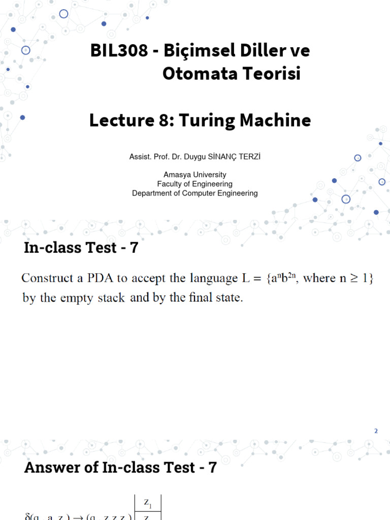 Week8-Turing Machine | PDF | Computing | Applied Mathematics