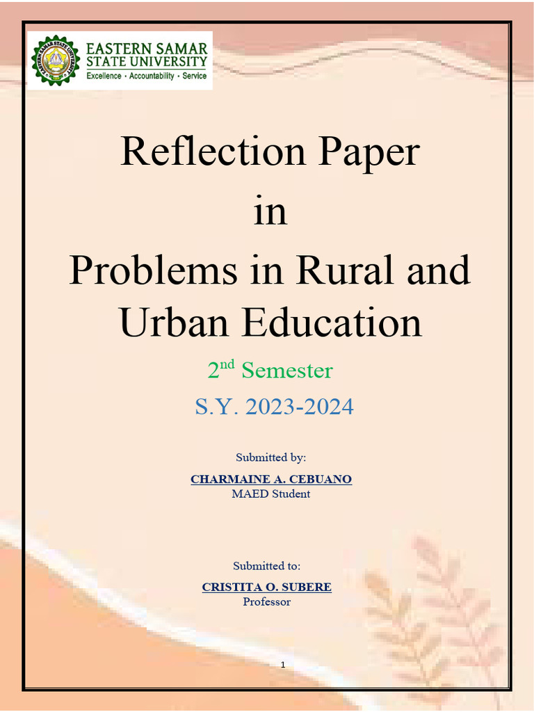 Reflection Paper | PDF | Motivational | Motivation