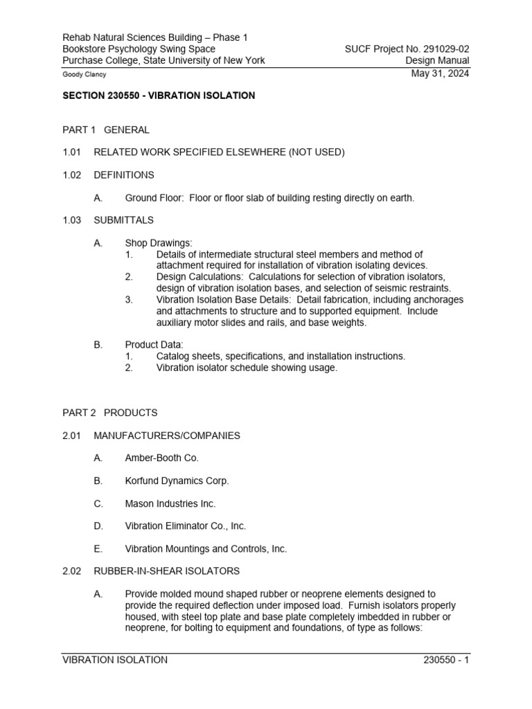 230548 - Vibration Isolation | PDF | Screw | Mechanical Engineering