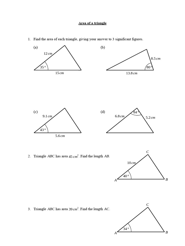 1 | PDF | Area | Geometric Shapes