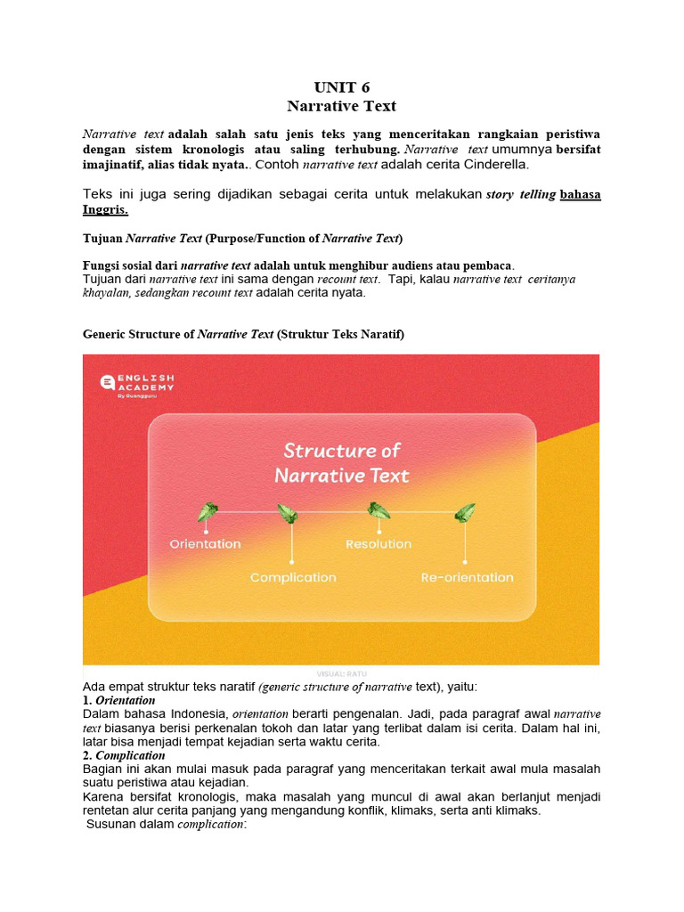 Unit 6.narative Text | PDF