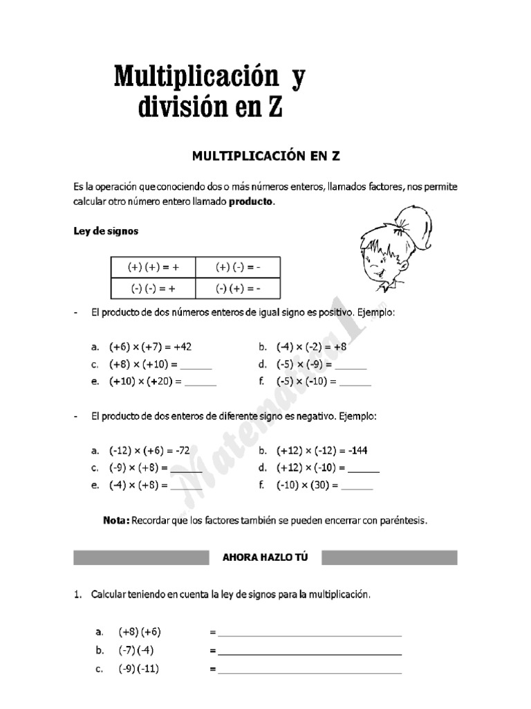 Multiplicacion y Division | PDF