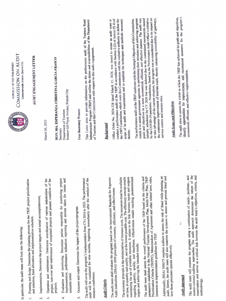 Engagement AEL - DOT | PDF