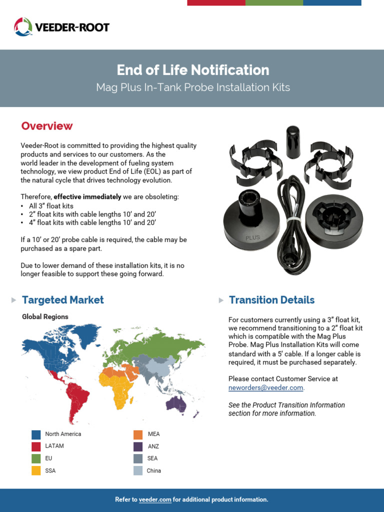 End of Life Notification: Mag Plus In-Tank Probe Installation Kits ...