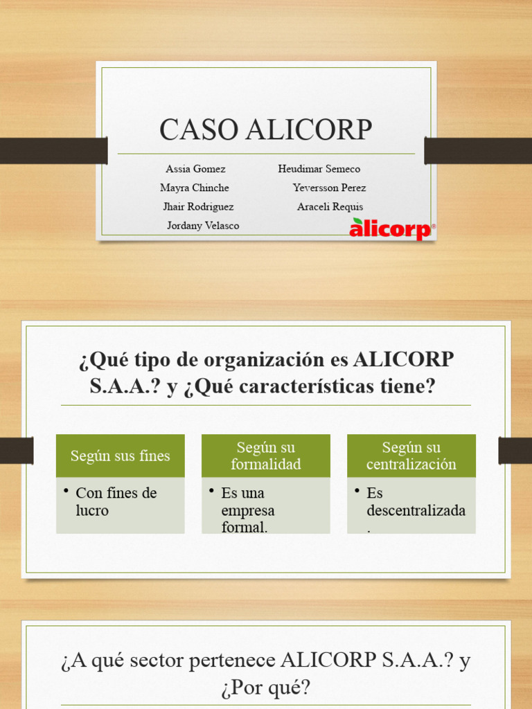 Caso Alicorp | PDF | Business | Economias