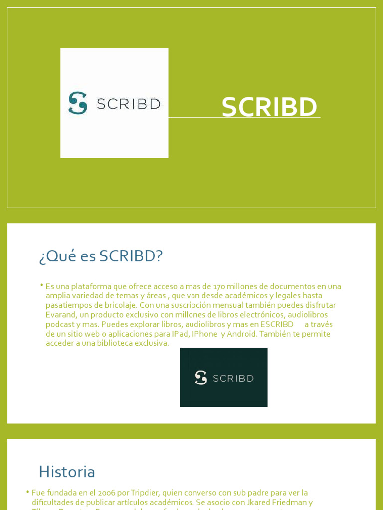 Descubre SCRIBD: Acceso a 170M Documentos | PDF