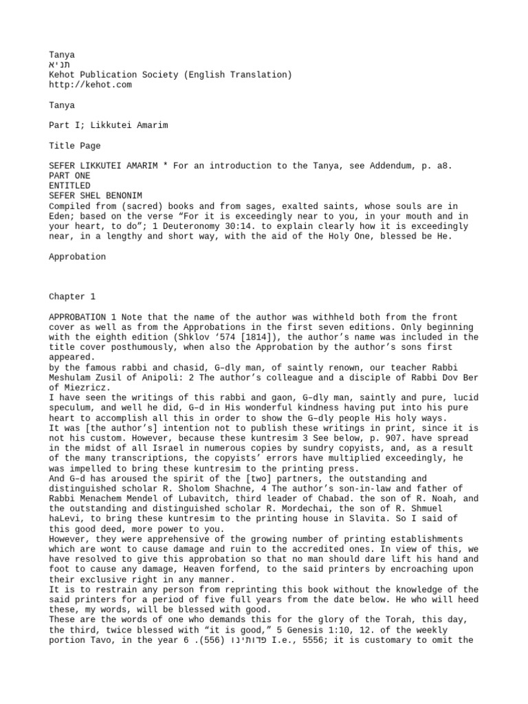 Tanya - en - Kehot Publication Society (English Translation) .Plain ...