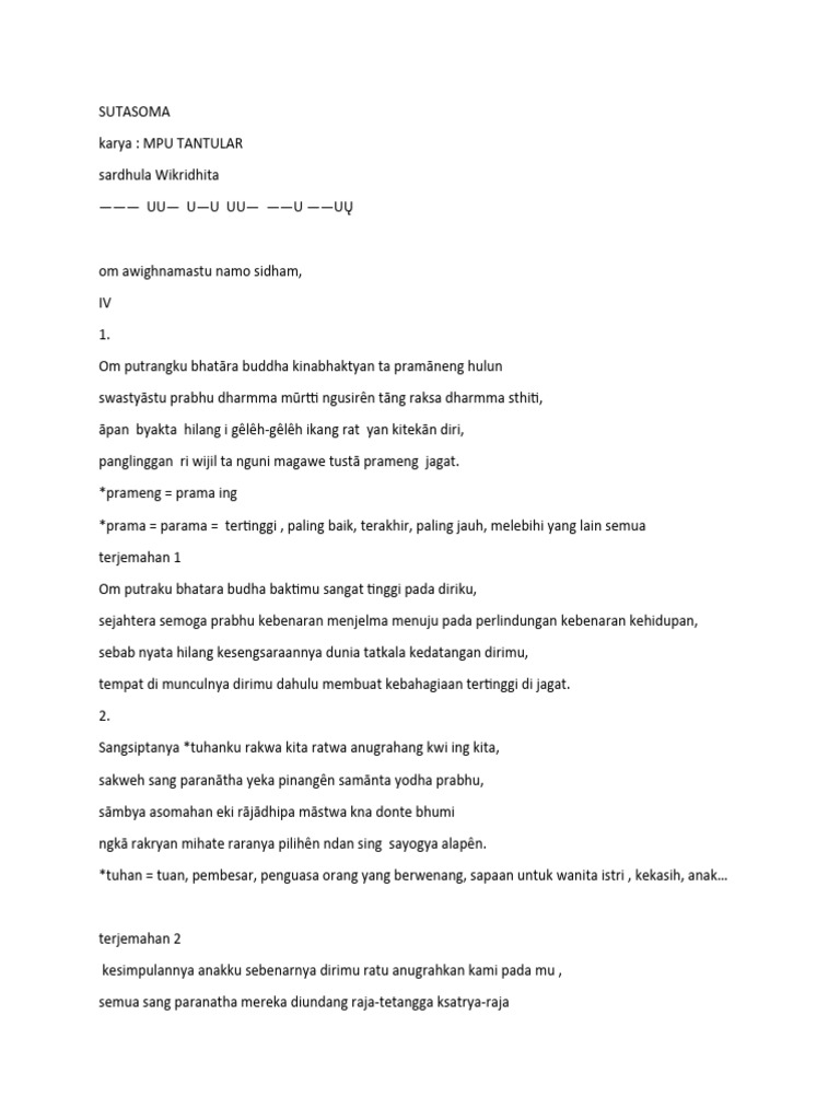 Sutasoma IV | PDF