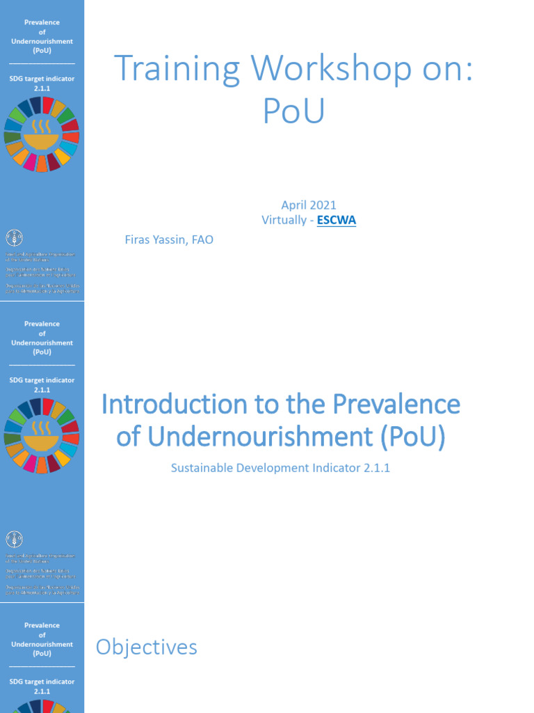 PPT SDG 2.1.1_E_2 | Download Free PDF | Food Security | Malnutrition