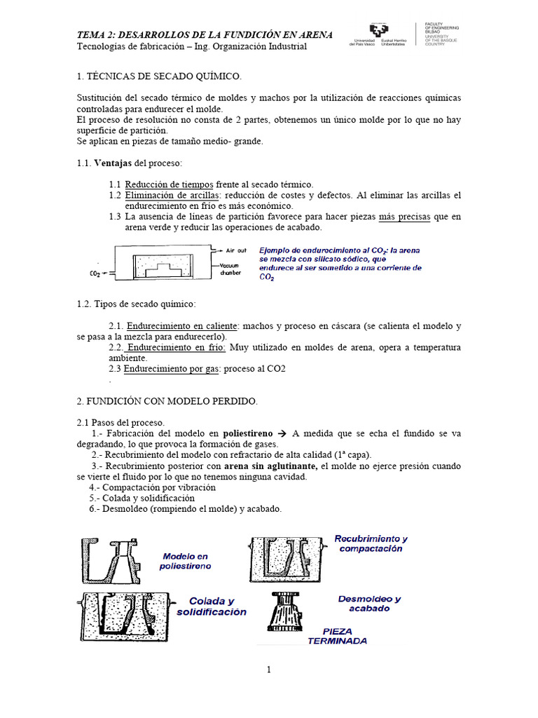 Fundición en Arena: Técnicas y Procesos | PDF | Revestimiento | Mecanizado
