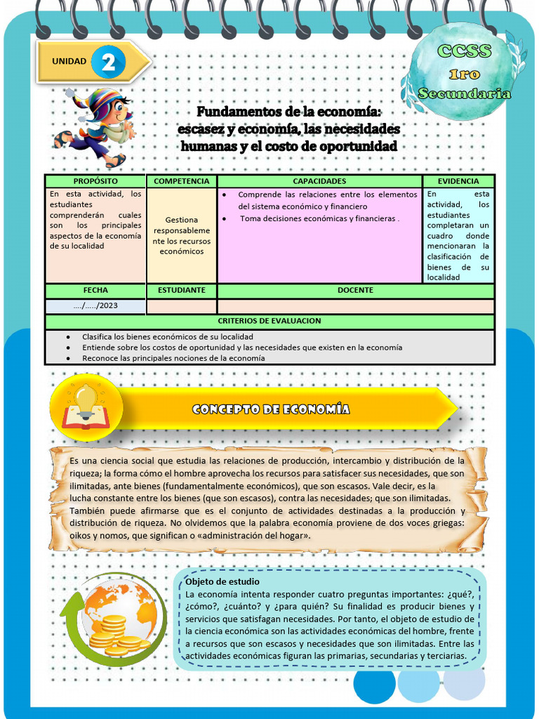 IMPRIMR FICHA DE ACTIVIDAD CCSS 1°-SEMANA 3 (2) (1) 2 | Descargar gratis PDF | Ciencias ...