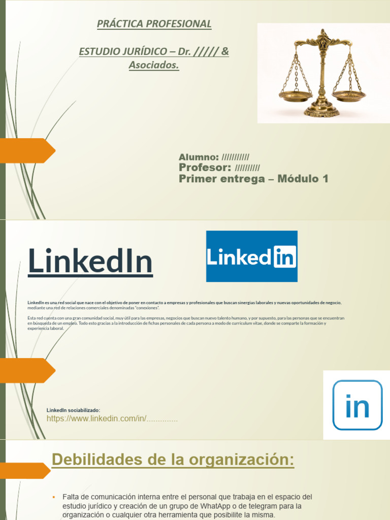 Power Point - Tp1 Practica Profesional 100% | PDF | Despacho de ...