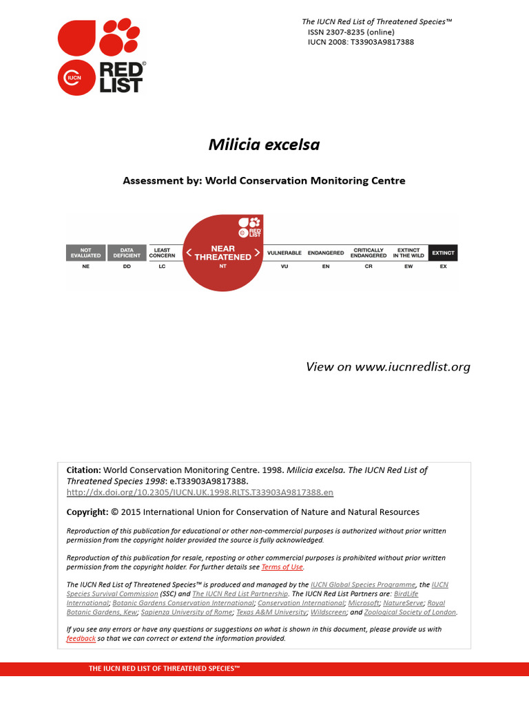 10.2305 IUCN - UK.1998.RLTS.T33903A9817388.en | PDF | Botany | Environmental Protection