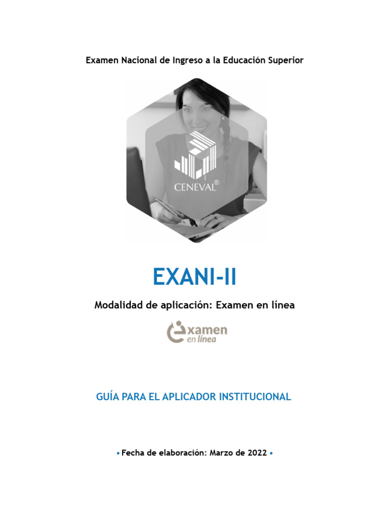 Guía EXANI-II: Aplicación en Línea | PDF | Contraseña