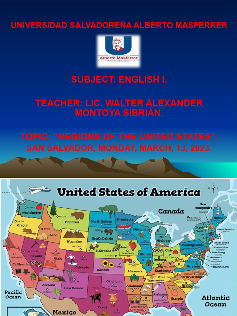 English Class I Regions of The United States. | PDF | Federal ...
