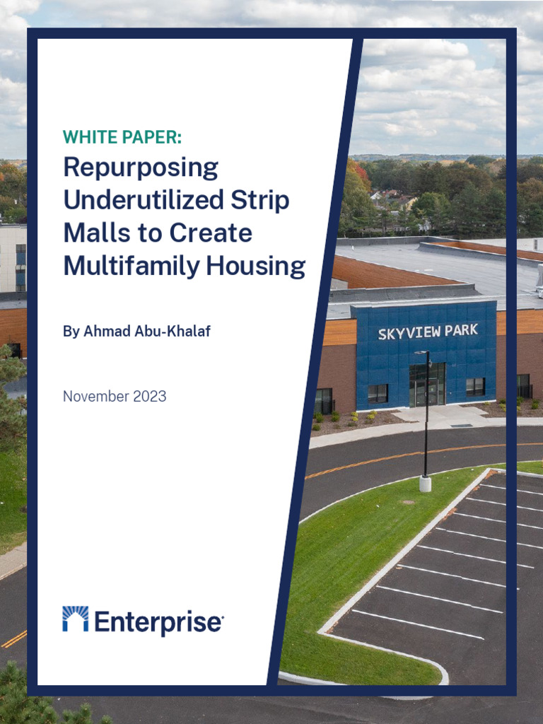 Repurposing Underutilized Strip Malls White Paper Final | PDF | Mixed ...