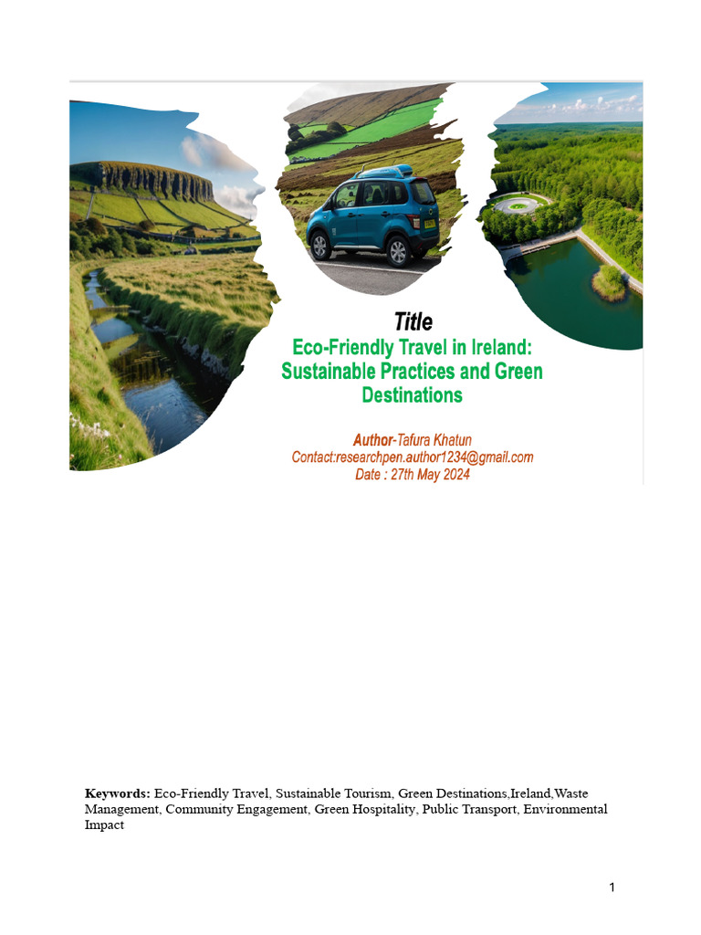 Eco-Friendly Travel in Ireland - Sustainable Practices and Green ...