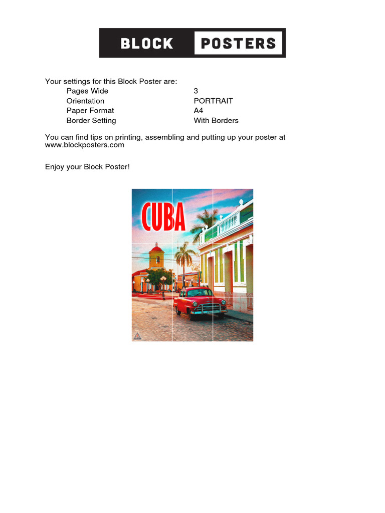 Block Poster Settings and Tips | PDF | Career & Growth