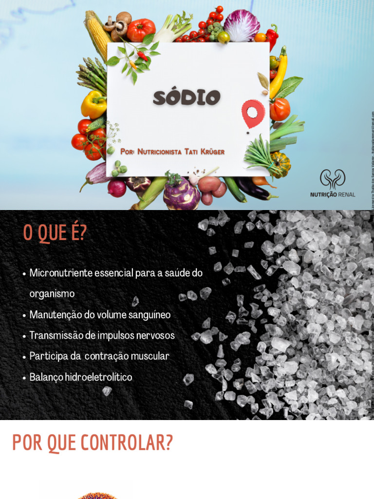 SÓDIO+MAPA+(1) | PDF | Sal | Ciência Gastronômica