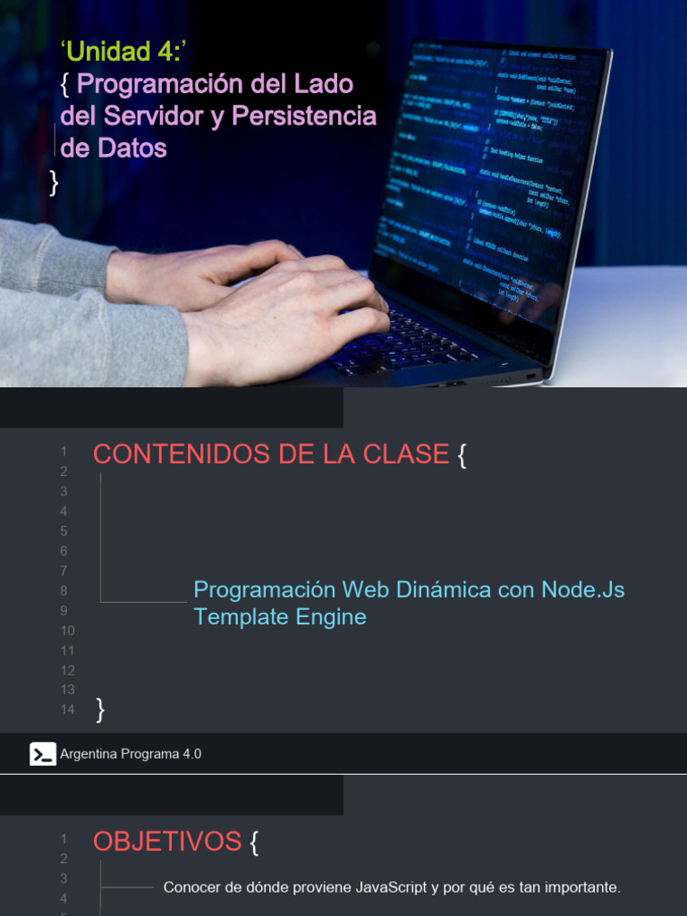 Programación Web Dinámica con Node.js | PDF | Script Java | Redes