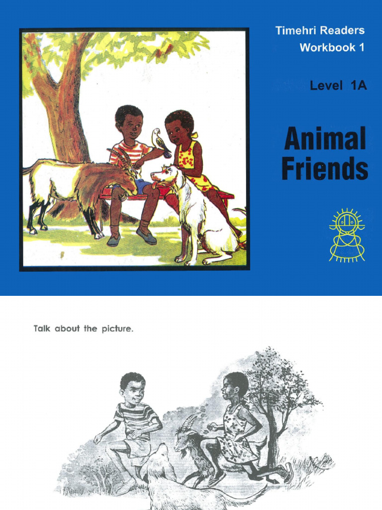 Animal Friends-Timehri Readers-Workbook 1 - Level -1A | PDF