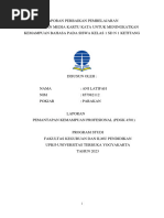 Contoh Laporan PKP Ut PGSD 2023 | PDF