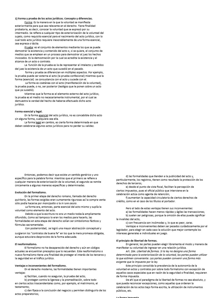 Forma y Prueba en Actos Jurídicos | PDF | Justicia | Crimen y violencia