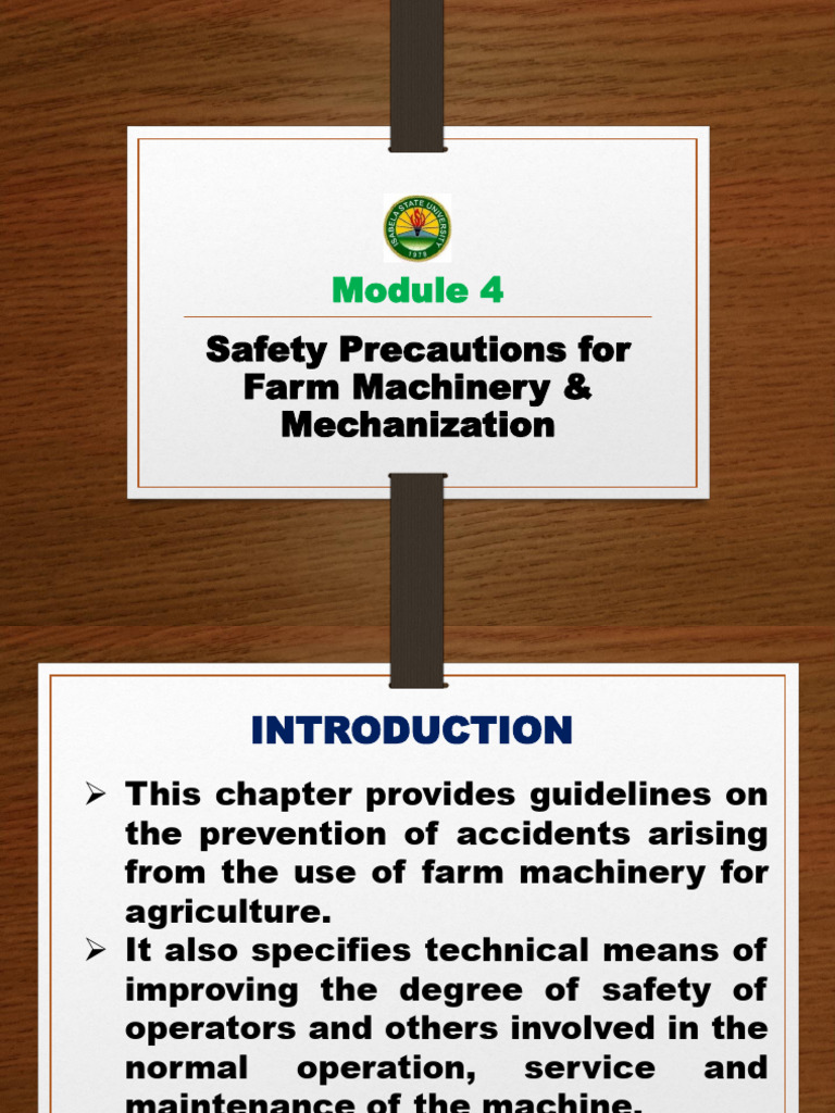 Farm Machinery Safety Guidelines | PDF | Tractor | Hazards