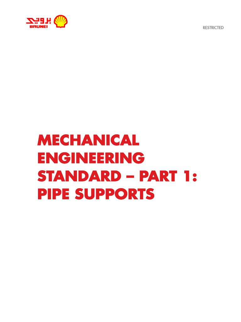 BSP12.STD.01.01 - Pipe Support | PDF | Pipe (Fluid Conveyance ...