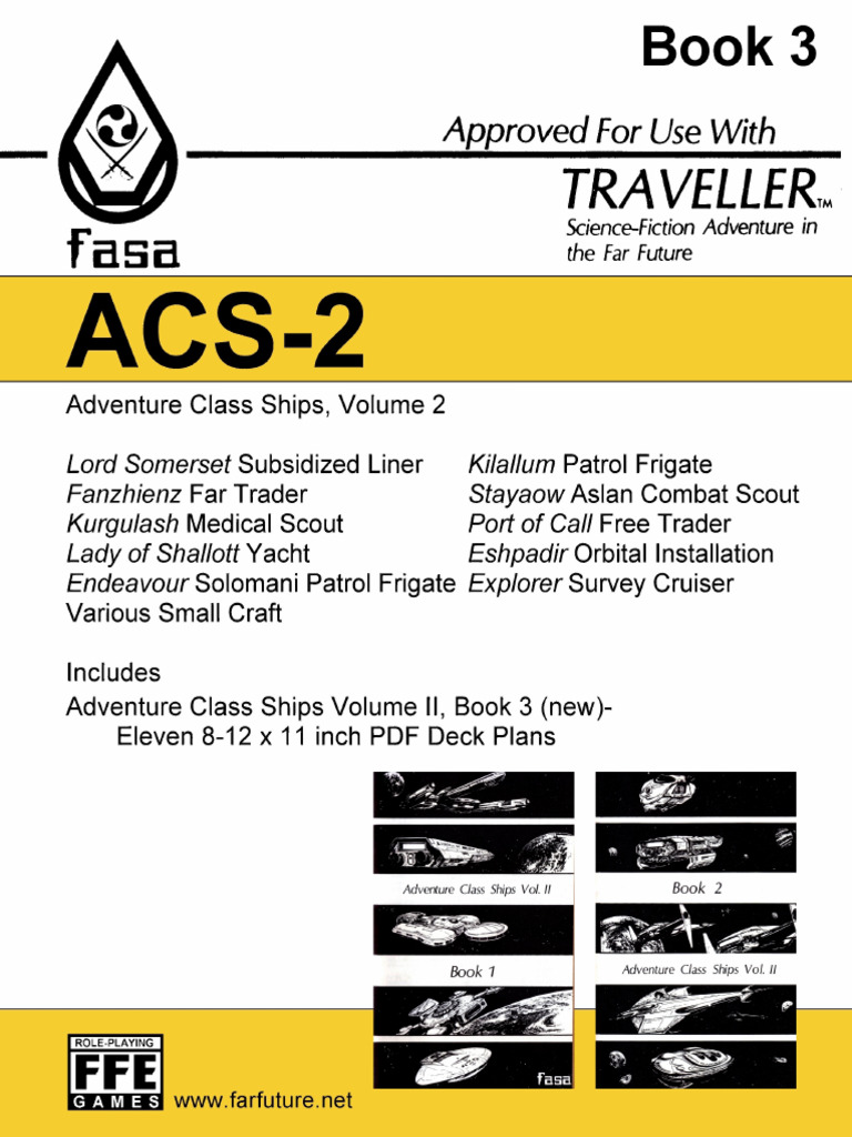 FASA - ACS-2 - Adventure Class Ships Vol 2 - B3 | PDF | Ships | Naval Ships