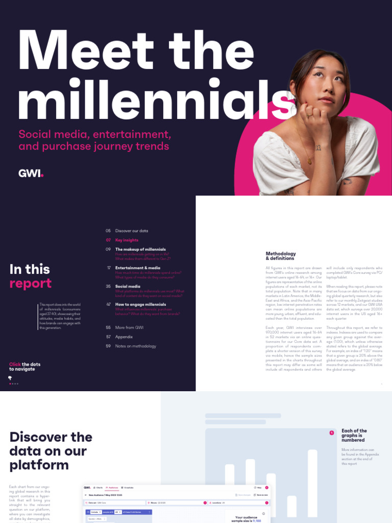 GWI - Meet The Millennials Report 2023 | PDF | Cost Of Living | Millennials