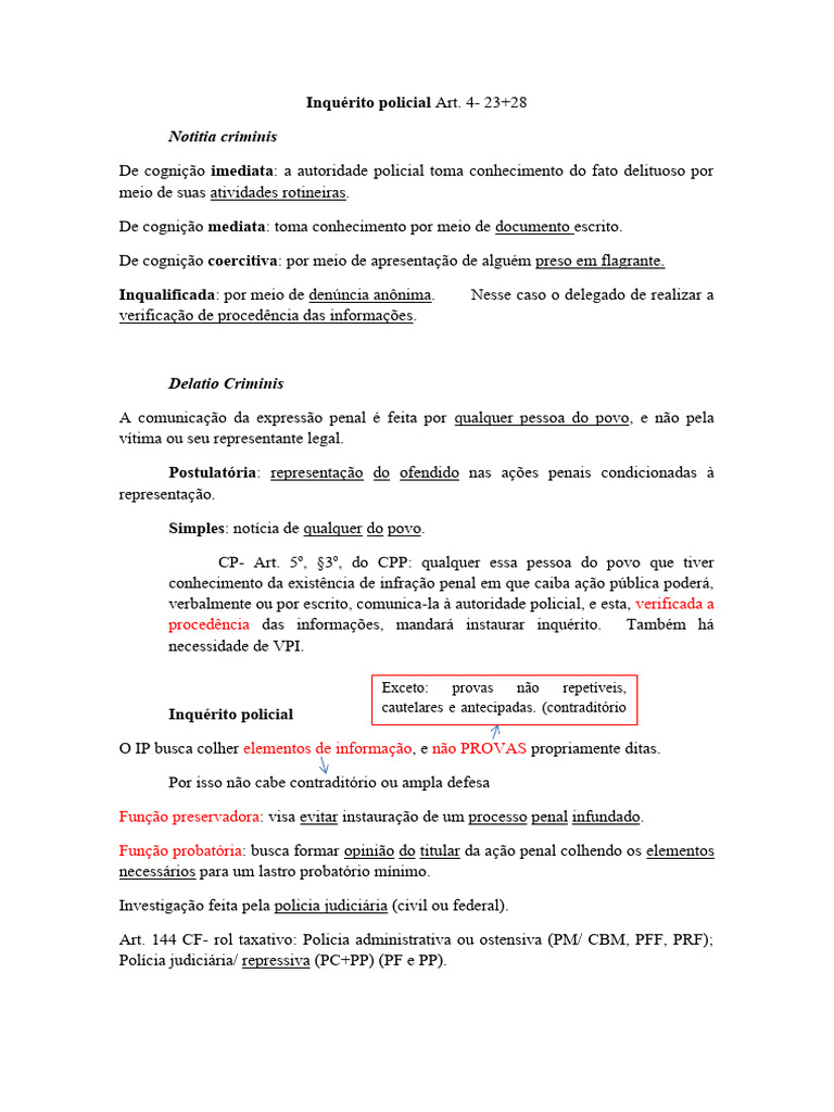 Inquérito policial. | PDF | Polícia | Governo