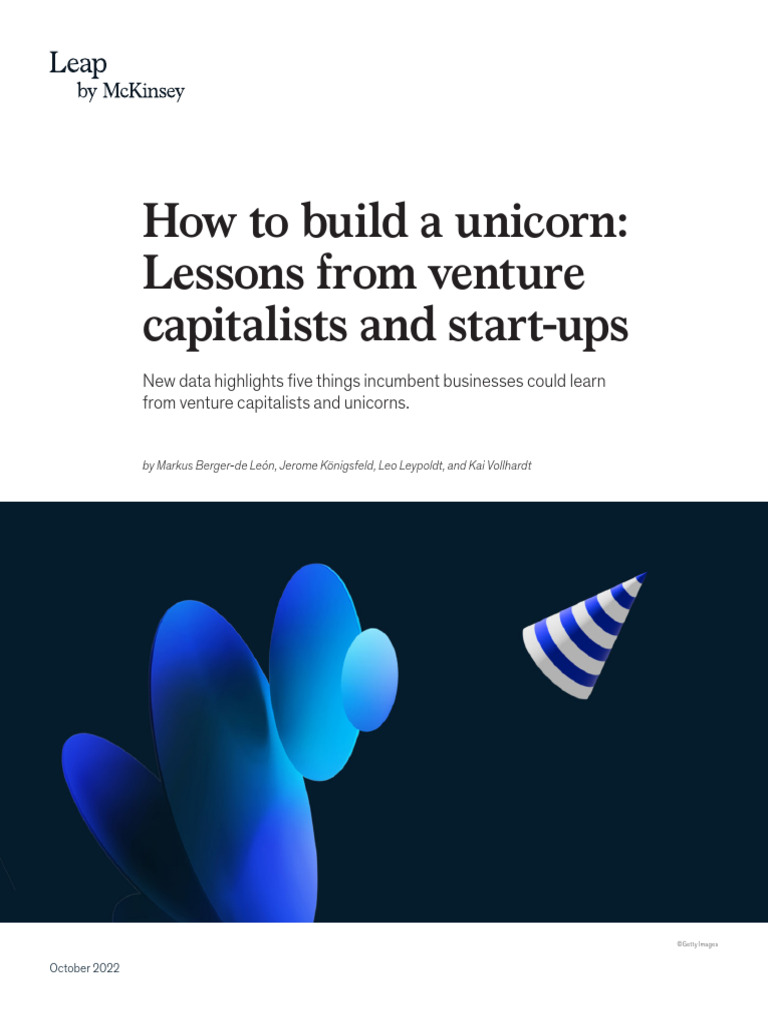 How To Build A Unicorn Lessons From Venture Capitalists and Start Ups ...