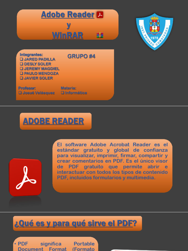 Expo Adobe y Winrar | PDF | Archivo de computadora | Informática