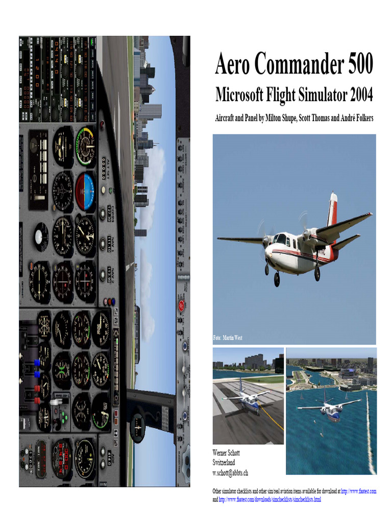 FS2004 Aero Commander 500 | Download Free PDF | Takeoff | Landing Gear