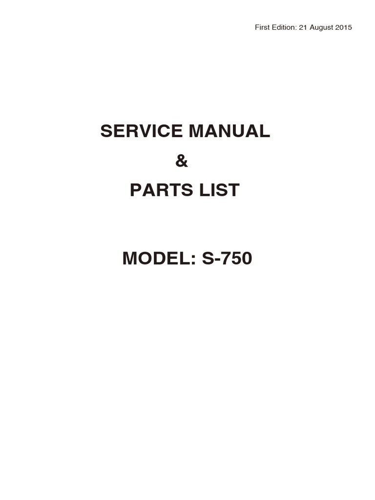 Janome S750 Sewing Machine Service Manual | Download Free PDF | Screw ...