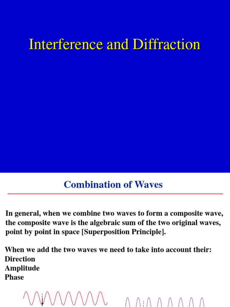 Interference Dan Diffraction | PDF | Interferometry | Coherence (Physics)