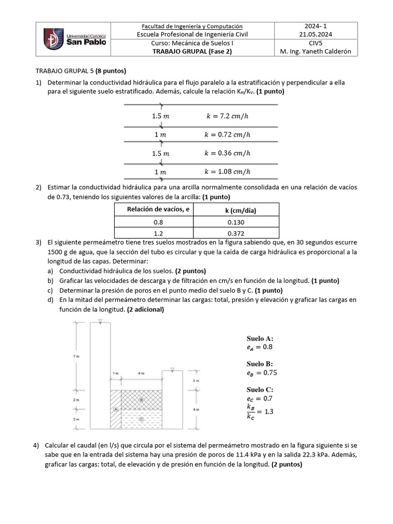 LISTA DE EJERCICIOS FASE 2_2024-1.pdf | Descargar gratis PDF | Física Aplicada e ...