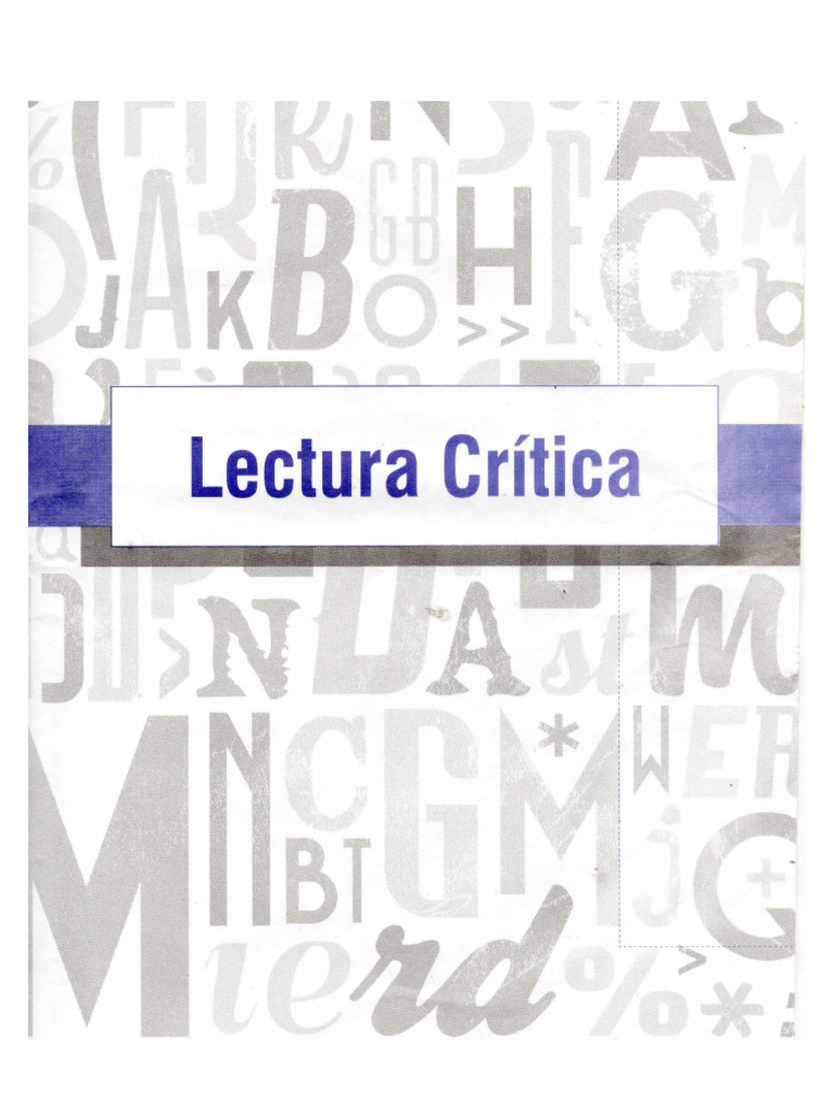 Lectura Critica | PDF