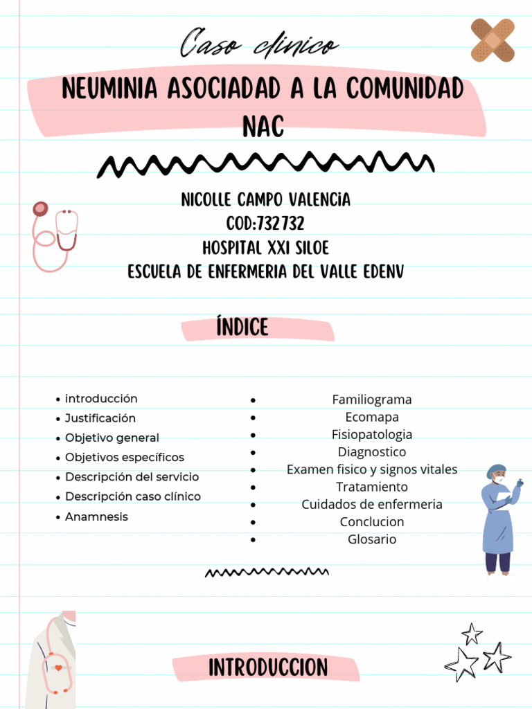 Caso clinico final nicol | PDF | Neumonía | Diagnostico medico